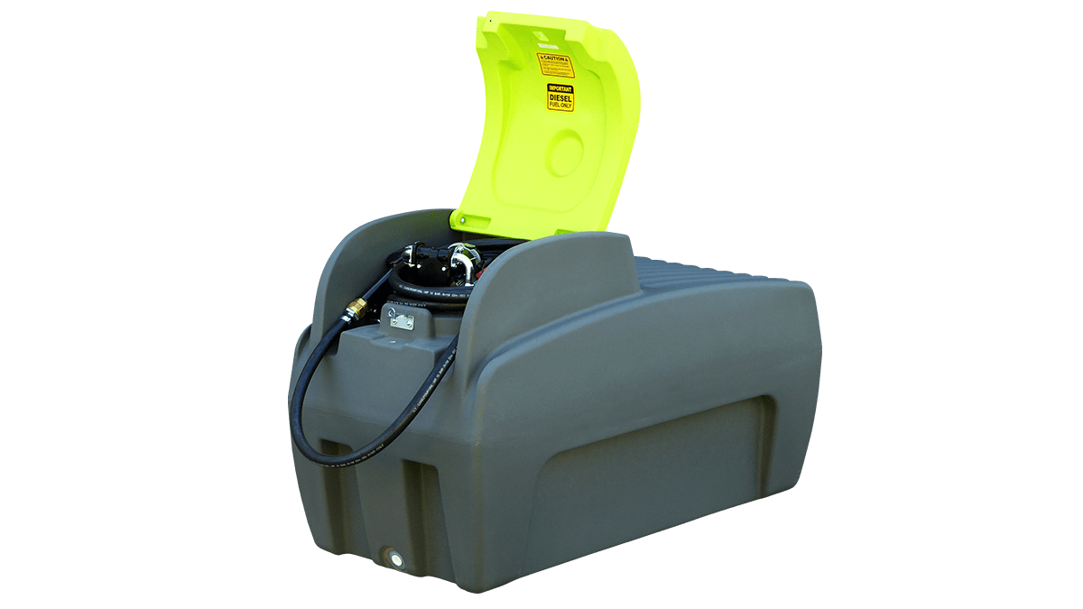 300L DieselCaptain™ Portable Diesel Fuel Tank Pod (Slimline) - Trans ...