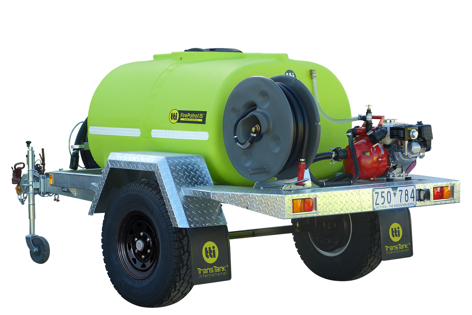 1000L FirePatrol15™ Fire Fighting Trailer - Trans Tank® International (TTi)