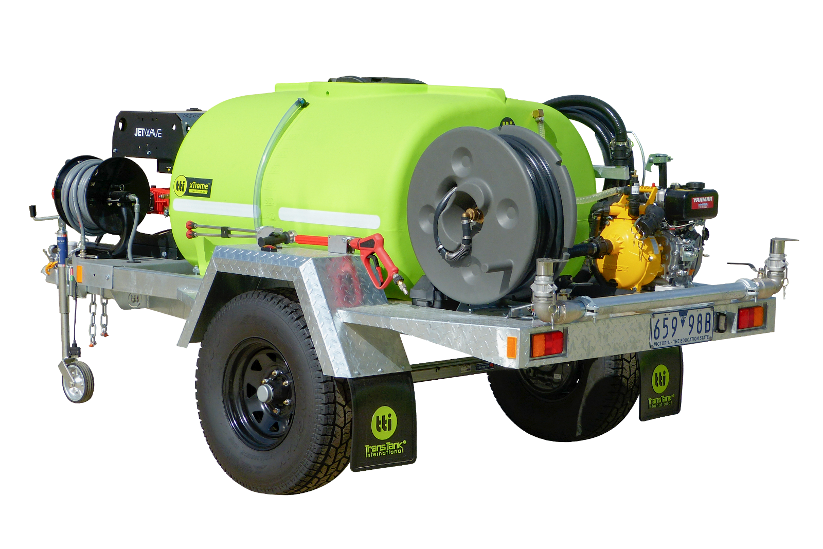 1000L xTreme™ Plus - Pressure Cleaning & Washdown Trailer | TTi