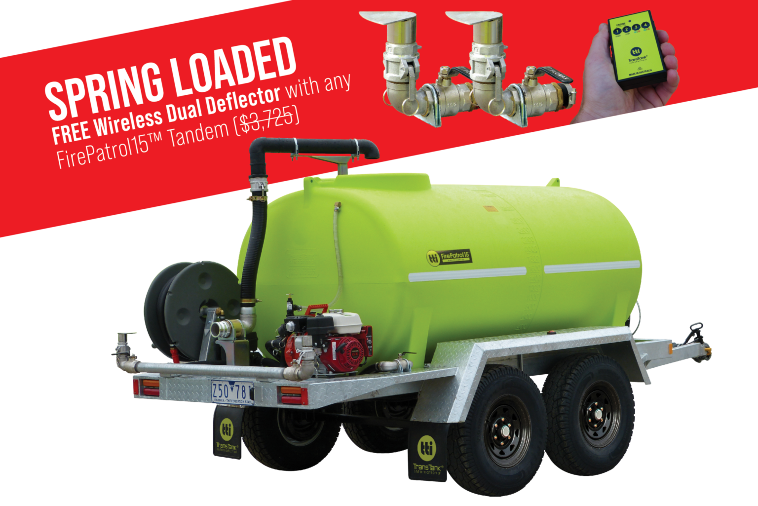 FirePatrol15 - Braked Trailer - Registerable | Trans Tank International